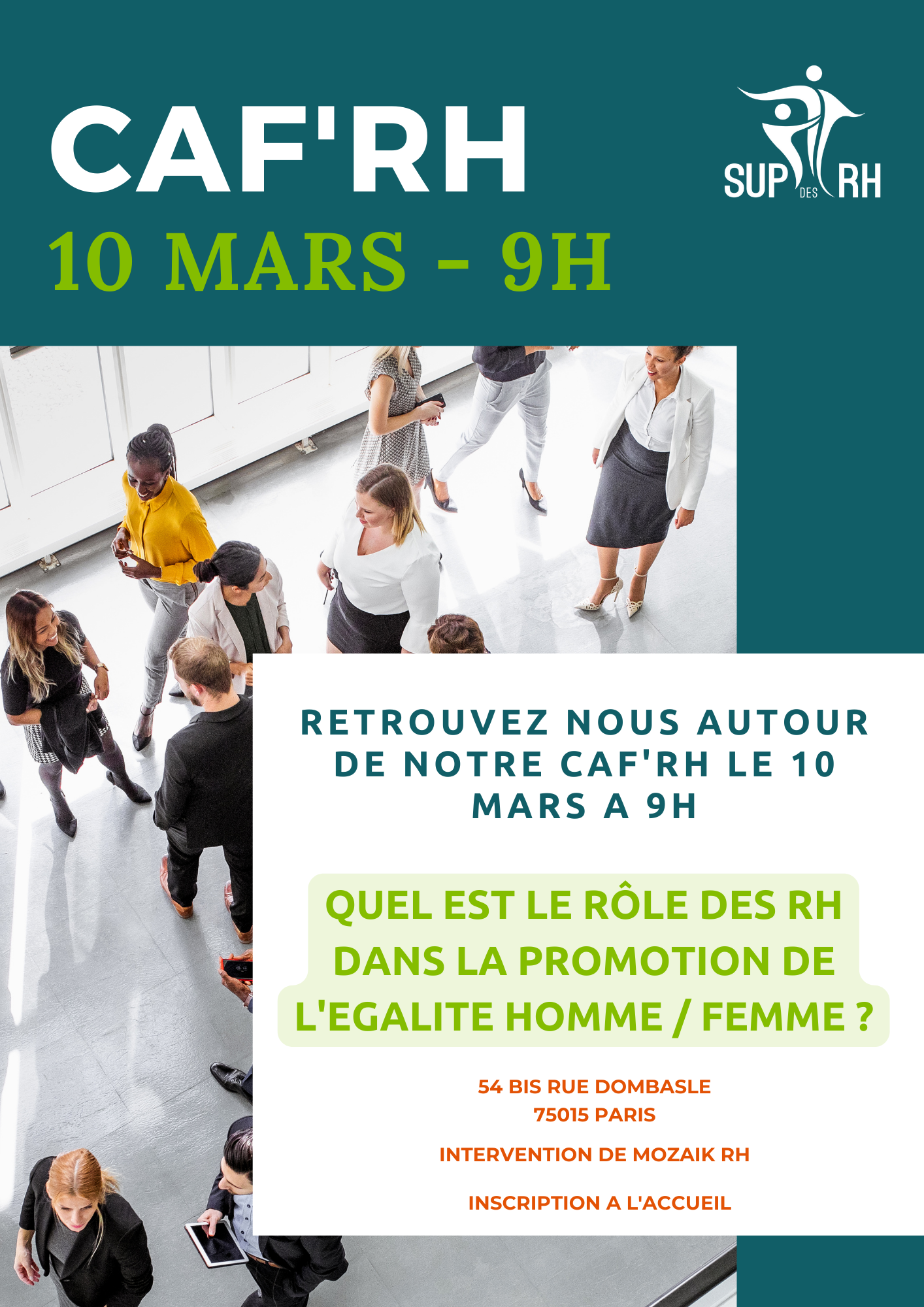 Petit-déjeuner RH 10/03 - Quel est le rôle des RH dans la promotion de l'égalité homme / femme ...