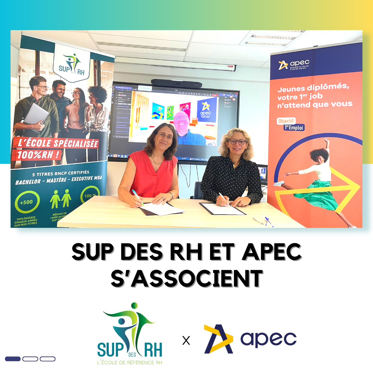 SUP des RH signe une convention de partenariat avec APEC - SUP des RH