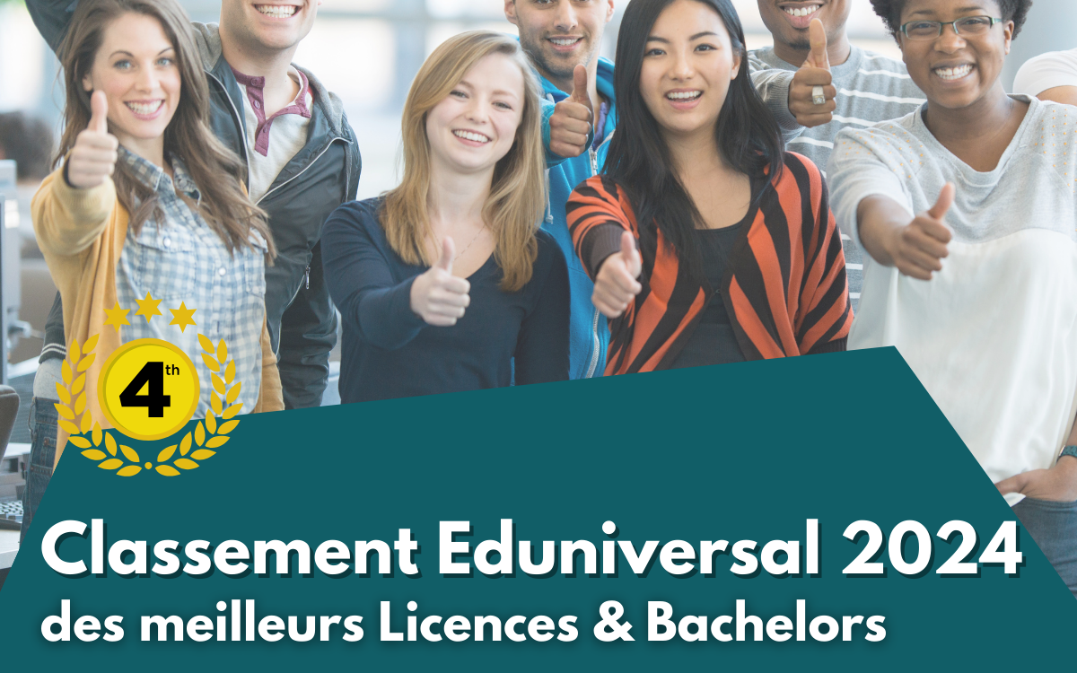 SUP des RH décroche la quatrième place dans le classement EDUNIVERSAL des meilleurs Bachelor ...